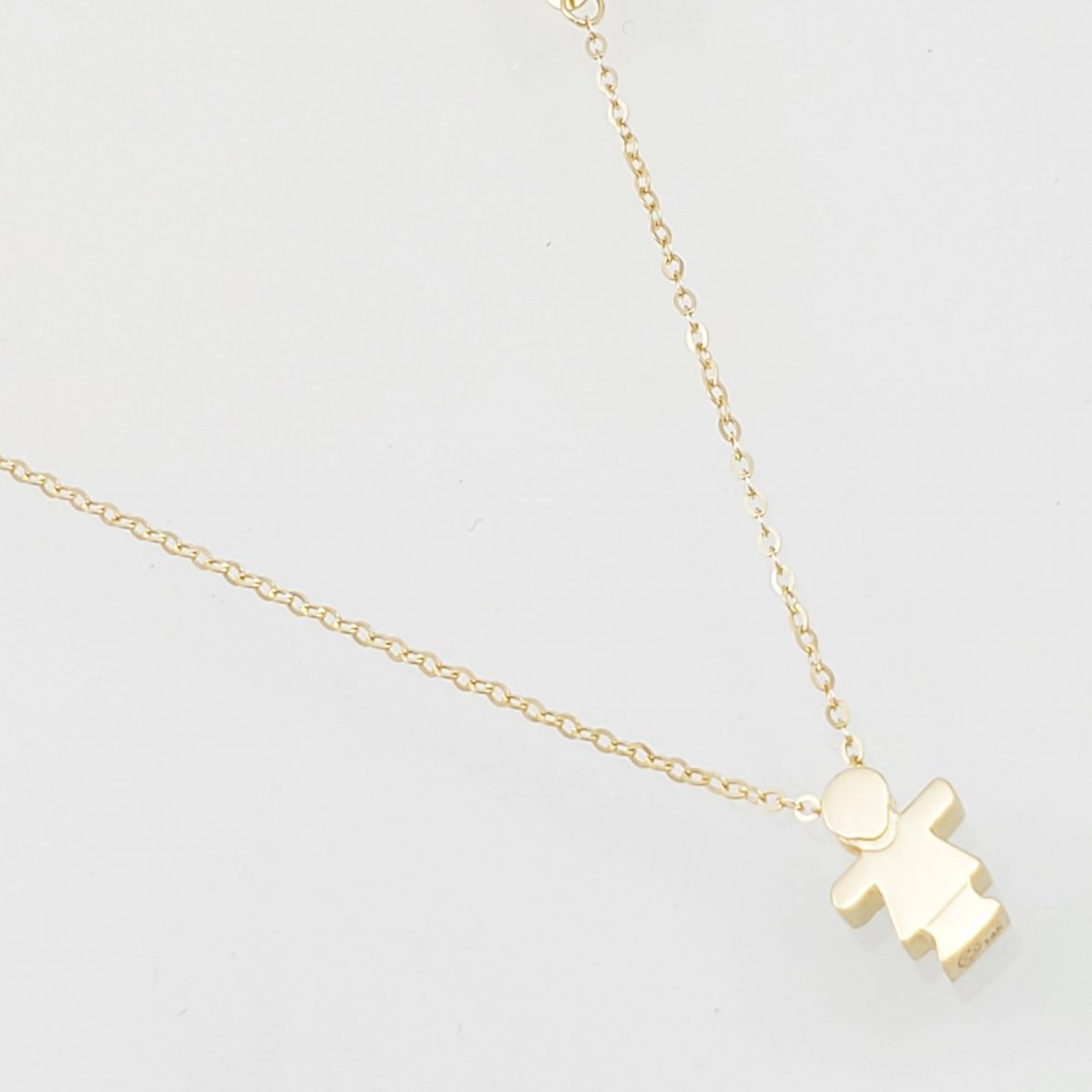 Cadena con Dije Niña BOLD - Oro Amarillo 14Kts - EUROGEMS